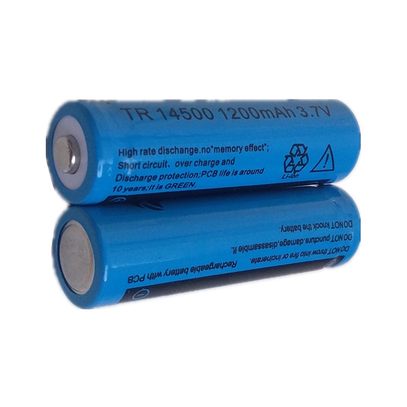 No. 5 battery 14500 rechargeable lithium battery large capacity 3.7v ...