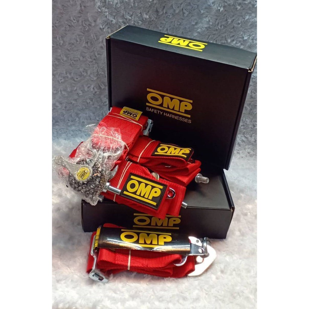 OMP เบลท์ซิ่ง4จุด สำหรับเบาะแต่ง มีสามสี เขียว-แดง-น้ำเงิน สีสวยสะดุดตา ...