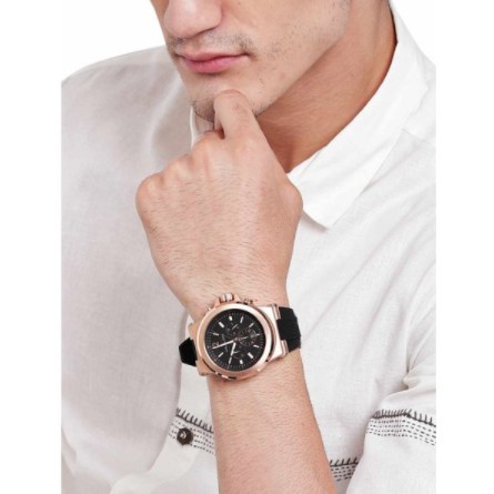 100 ของแท้ Michael Kors Chronograph ซิลิโคนสีน้ำเงินเข้มนาฬิกาผู้ชาย ...