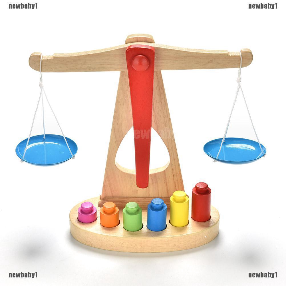 1 Set Balance Scale Toy Montessori Educational Toy Baby Early ...