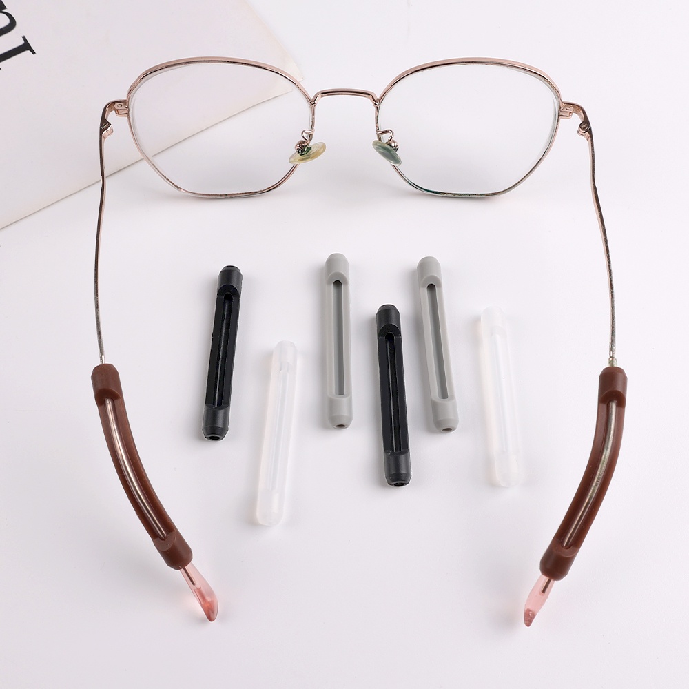 1 Pair Silicone Anti-Slip Eyeglass Holder Ear Hooks Spectacle ...
