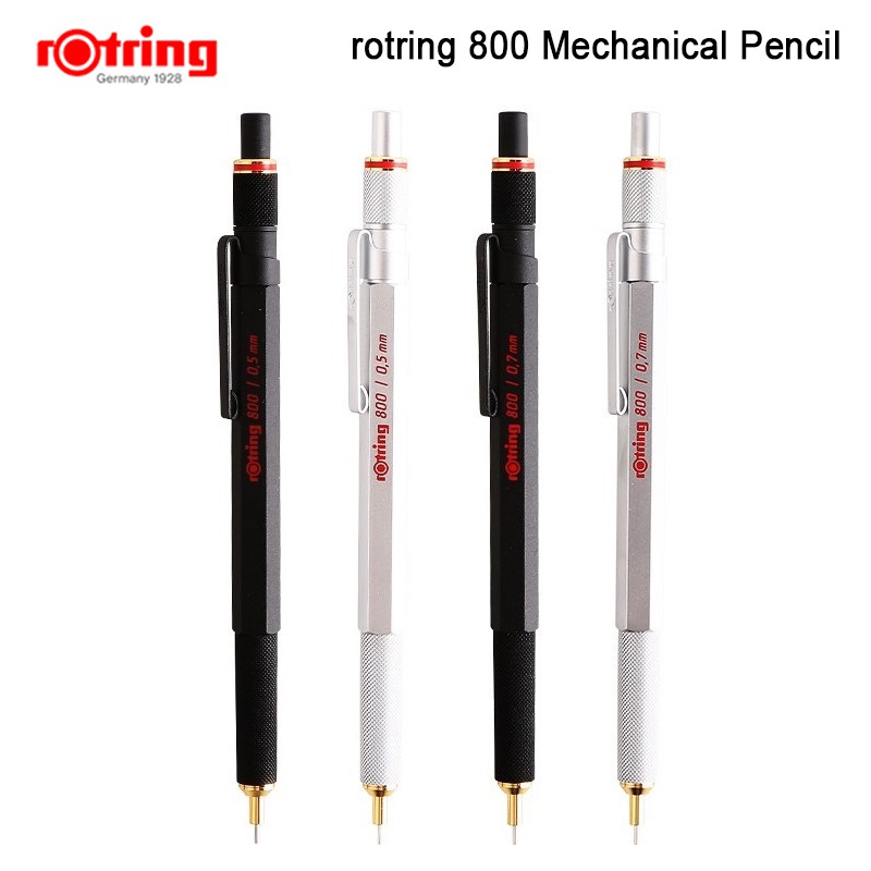 Rotring 600 0.5mm/0.7mm Automatic Mechanical pencil metal body black ...