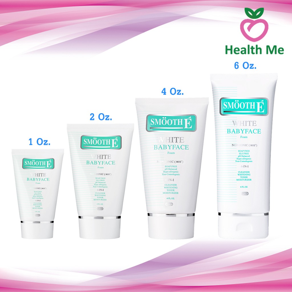 SMOOTH E WHITE BABY FACE FOAM โฟมล้างหน้า สมูทอี ไวท์ | Shopee Thailand
