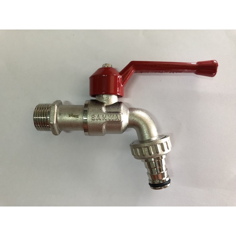 Sanwa ก็อกน้ำสนาม ขนาด 1/2 (4หุน) ก๊อกน้ำปลายต่อสายยาง ยี่ห้อ sanwa แท้ | Shopee Thailand