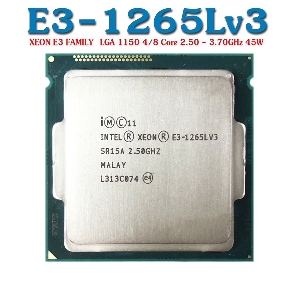 Intel Xeon E3-1265Lv3 สเปคเทียบ Intel I7-4770 LGA 1150 Gen 4th ...