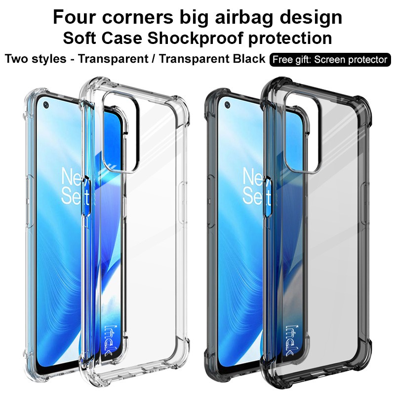 OnePlus Nord N200 5G All-inclusive Four Corners Airbag Shockproof TPU Soft Casing IMAK Back ...