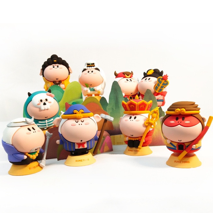 ตุ๊กตาฟิกเกอร์ Sunz Tonz Journey to the West Tide Blind Box สําหรับตก ...