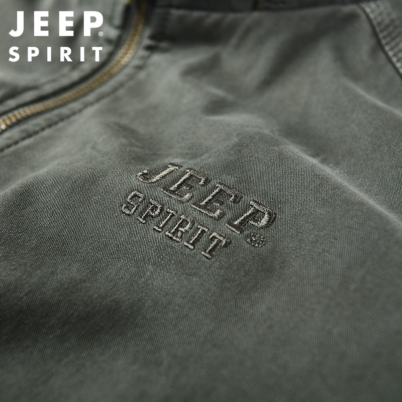 เสื้อแจ็กเก็ต JEEP SPIRIT ผ้าฝ้ายแท้ แบบสองด้าน สําหรับผู้ชาย - on ...