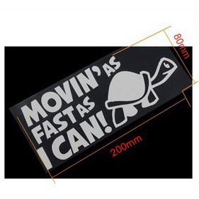 สติกเกอร์ติดรถ สติ๊กเกอร์ติดรถยนต์ สติ๊กเกอร์ติดรถยนต์ movin ' AS Fast ...