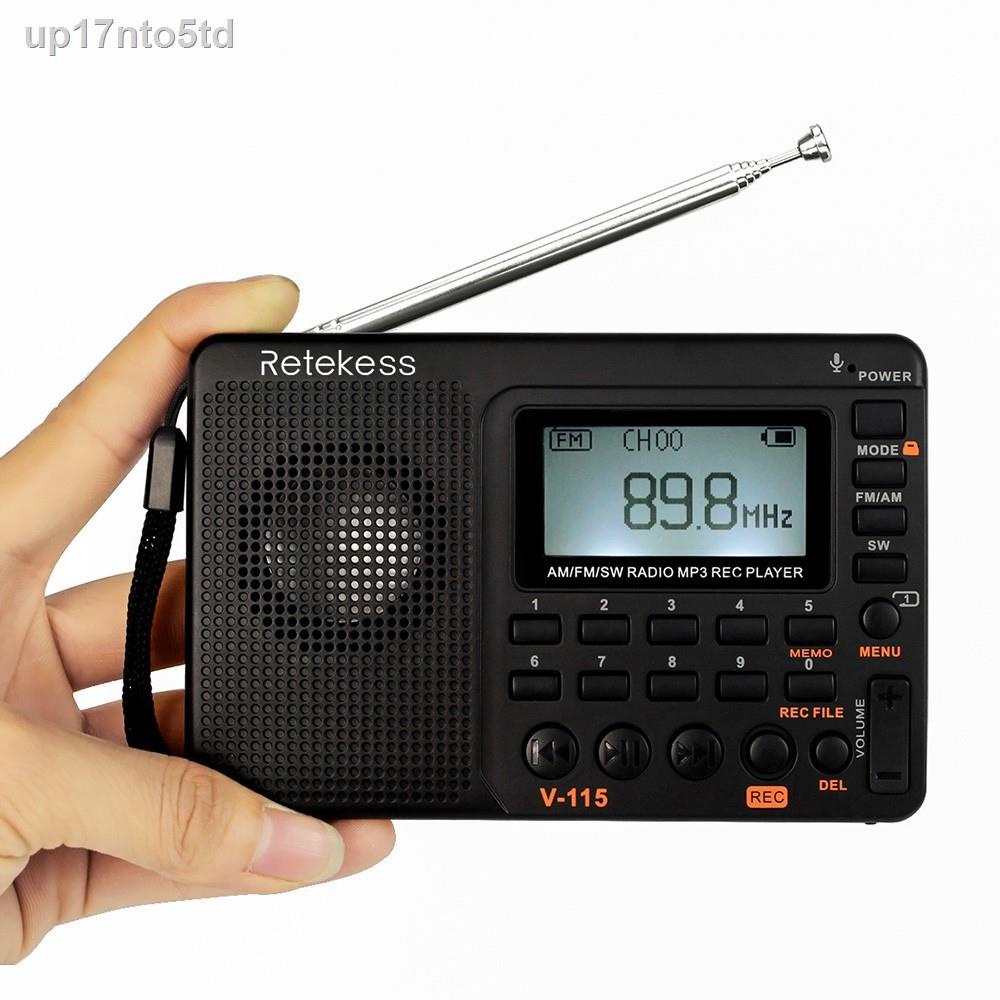 Retekess V-115 FM/AM/SW Radio Multiband Radio Receiver REC Recorder ...