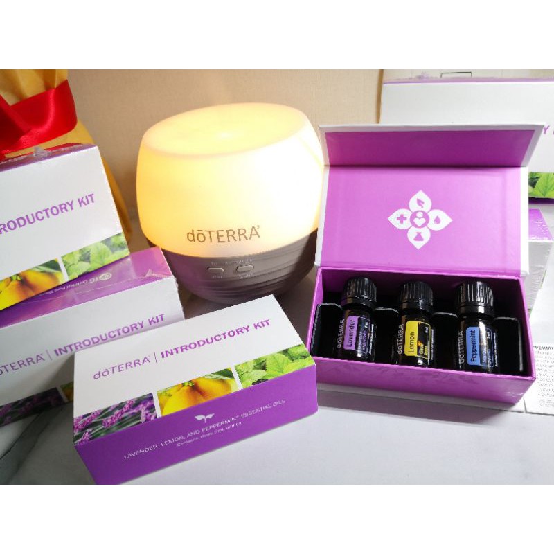 น้ำมันหอมระเหยสกัดบริสุทธิ์ Doterra Essential oils (Introductory kit ...
