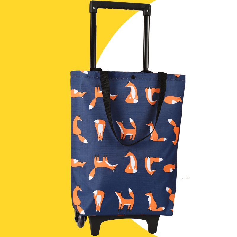 Folding Shopping Bag Women39s Big Pull Cart Shopping Bags For Organizer ...
