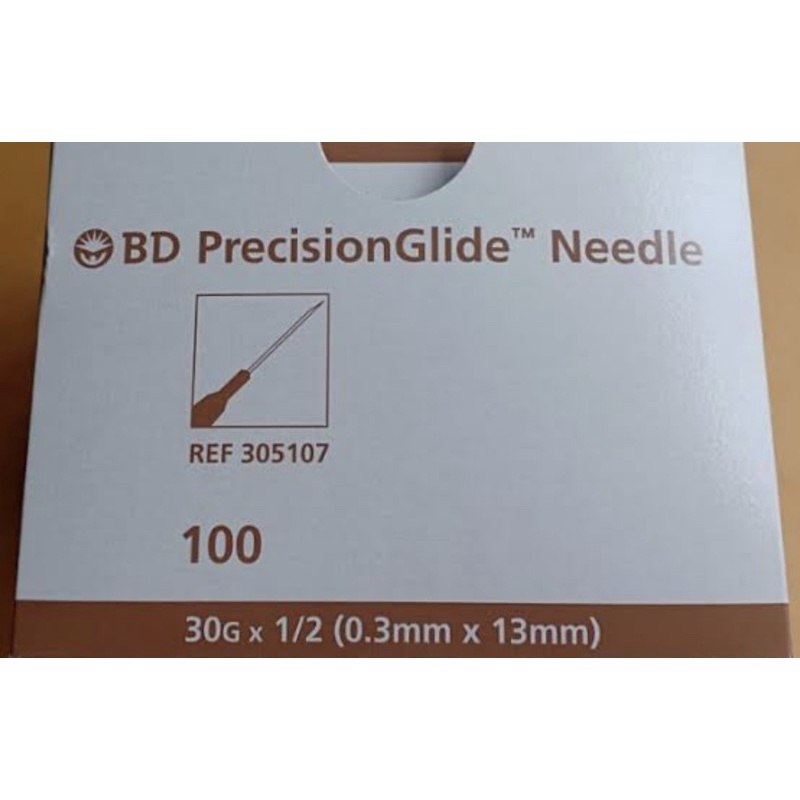 เข็มBDเบอร์30ขนาด ครึ่งนิ้ว 100ชิ้น พร้อมส่ง - sasishop789 - ThaiPick