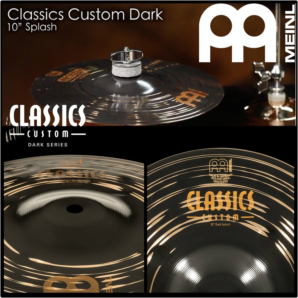 ฉาบ MEINL CLASSIC CUSTOM DARK SERIES รุ่น CC10DAS 10 Dark Splash (Made ...