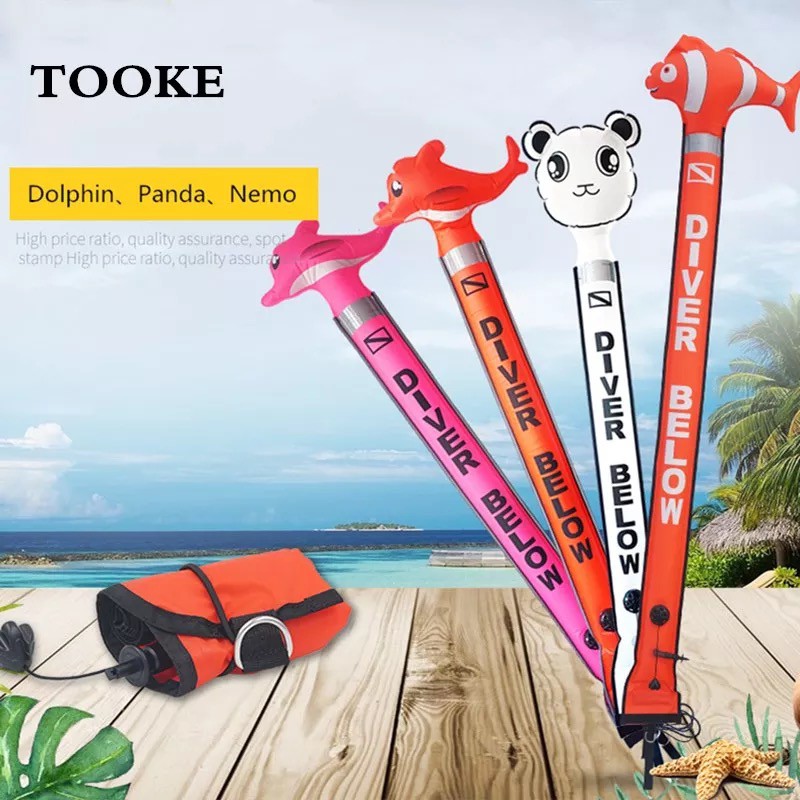 Tooke Animal Surface Marker Buoy (SMB) Diving ความยาว 150 cm ...