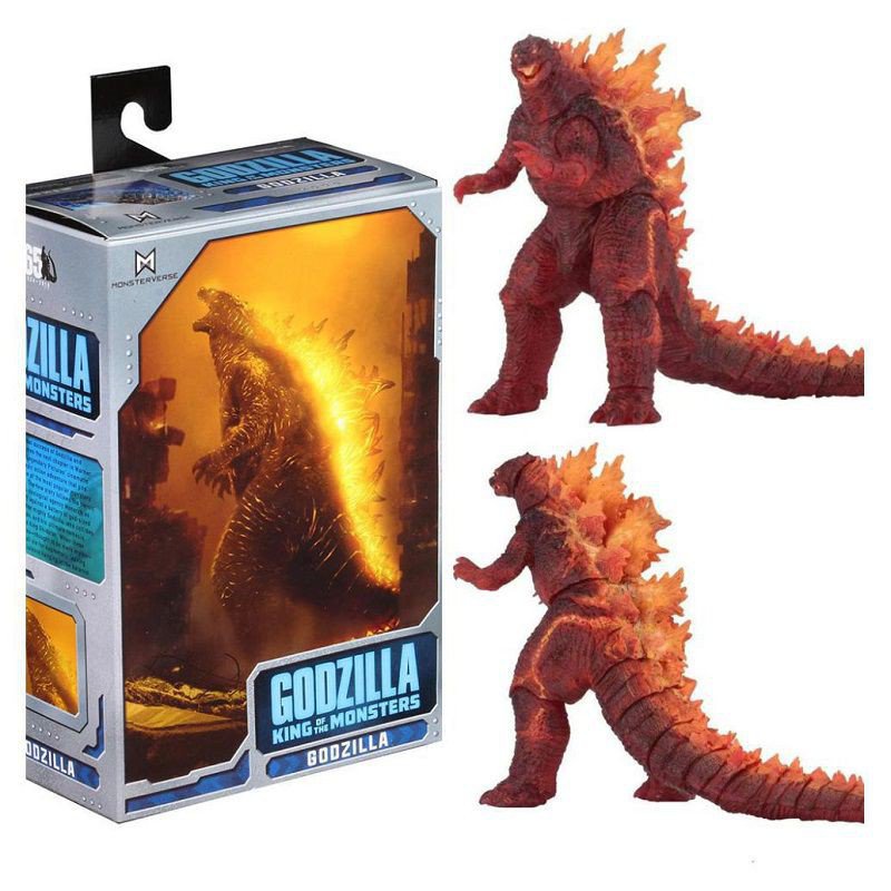 6u7i NECA Godzilla King of the Monsters Fire Burning Godzilla Action ...