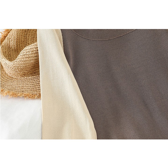 SD001 : เดรสไหมพรมคอกลมแขนยาว ตัวเดรสติดกันเหมือนเอี๊ยมนะคะ - juroe ...