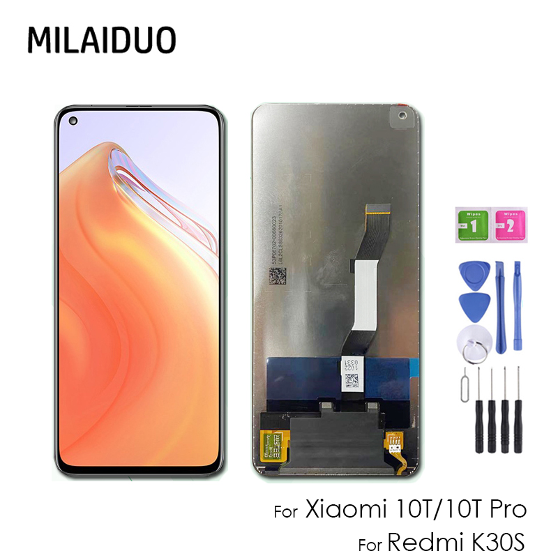 อะไหล่หน้าจอสัมผัส LCD แบบเปลี่ยน สําหรับ Xiaomi Mi 10T Mi 10T Pro Redmi K30s - milaiduo1.th ...