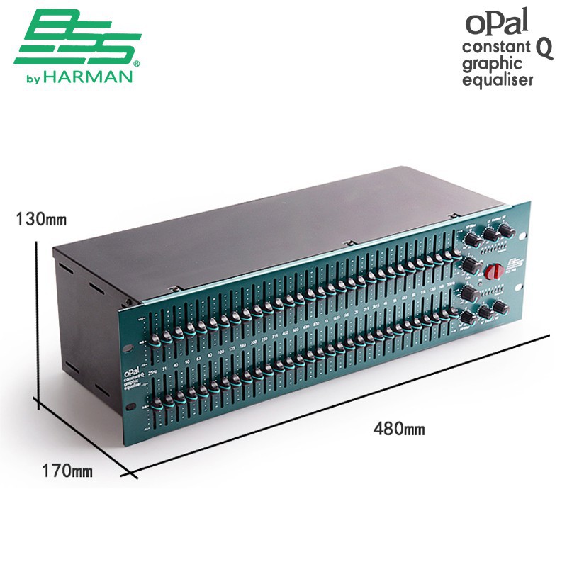 BSS EQ FCS-966 อีควอไลเซอร์ 2 x 31 BAND ชั้น สไลด์ยาว Graphic Equalizer ...