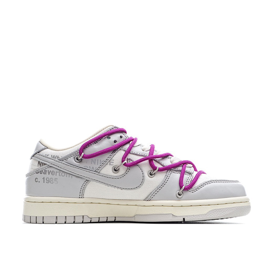 Nike 00ff-White x Dunk Low“21 of 50” OW White ash Retro basketball ...