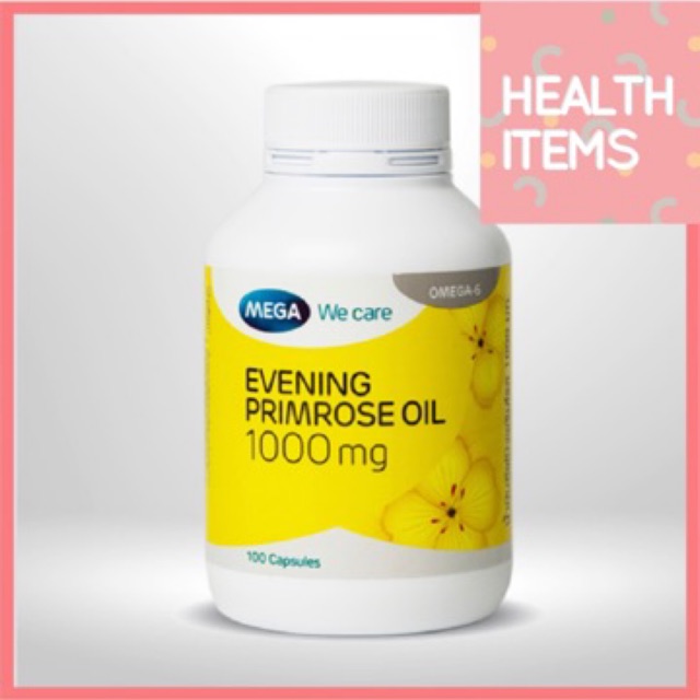 Mega Evening Primrose Oil 1000 mg ขนาด 100 เม็ด และ 30 เม็ด | Shopee ...