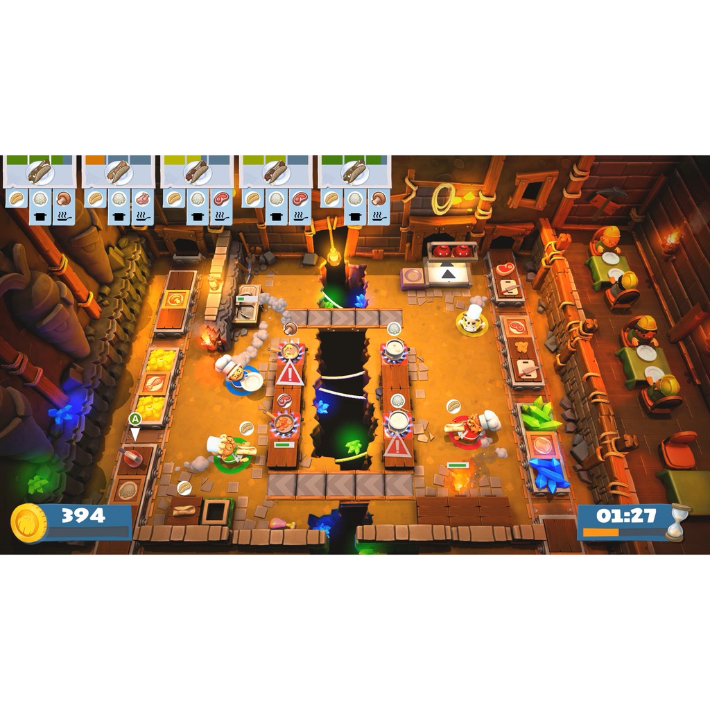 Nintendo Switch Overcooked Overcooked 2 แผ่นแท้ มือ1 overcook 1 2 ...