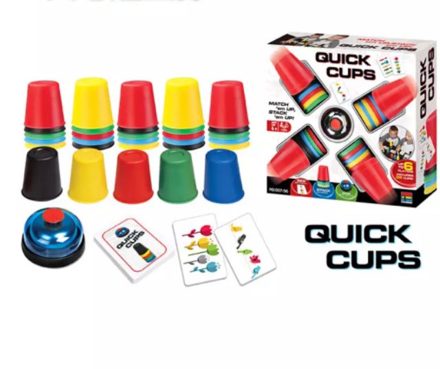 Quick Cup เกมเรียงแก้วสี ตามการ์ดสำหรับเด็ก quick cups ของเล่นเสริม ...