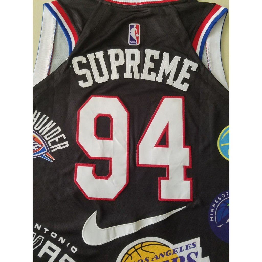 ใหม่ เสื้อบาสเก็ตบอล NBA 17-18 season Supreme # 94 สีดำ - kjj8uc5c7g ...