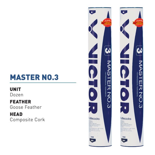 VICTOR ลูกแบดมินตัน MASTER NO.3 (12ลูก) - victorshoppattaya - ThaiPick