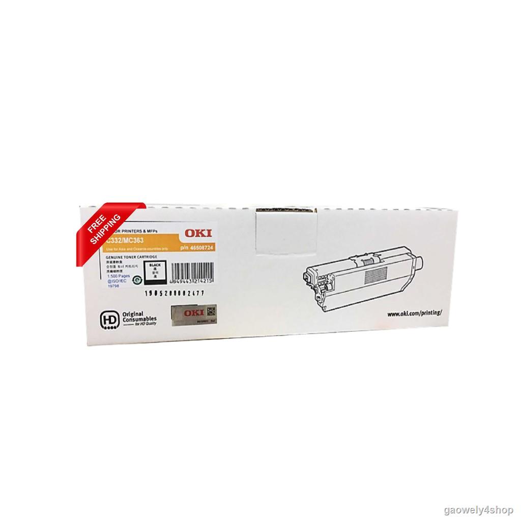 OKI C332-OKIC363-BK ตลับหมึกโทนเนอร์ สีดำ ของแท้ Black Original Toner ...