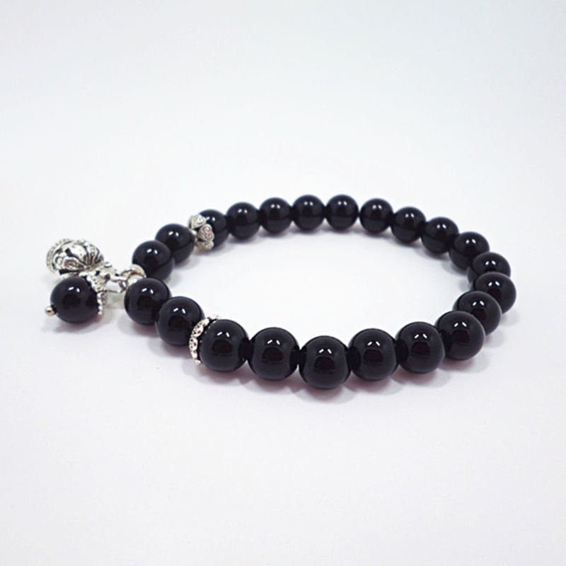 OUYOU สร้อยข้อมือ ลายตาแมวนำโชค สีม่วงธรรมชาติ - ouyou.my.th - ThaiPick