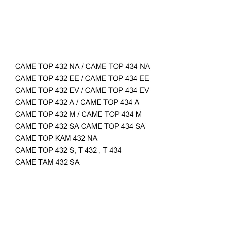 For CAME TOP 432EE 432NA 432EV 432S T432 T434 TAM432SA remote control 433.92 mhz garage door ...