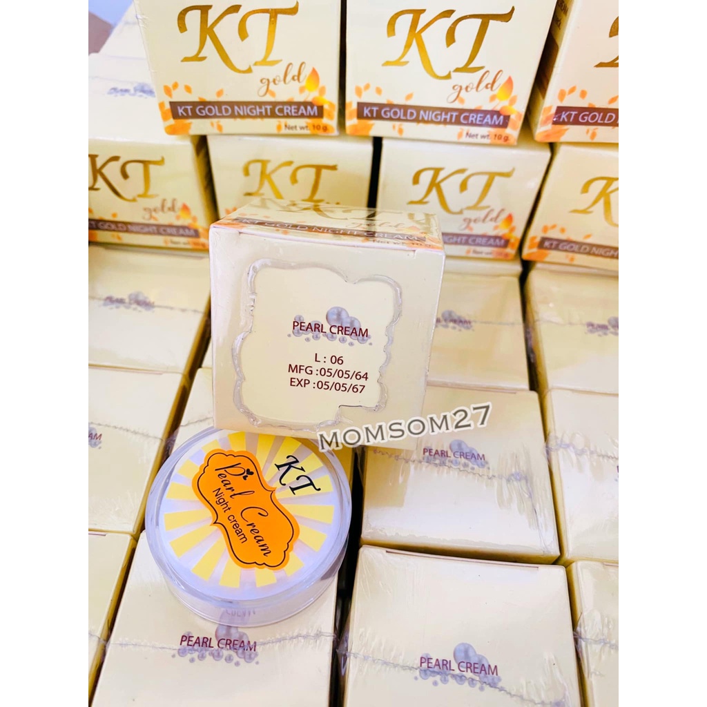 ครีมเคที โกลด์ KT gold ไนท์ครีม ของแท้ ขนาด10g (1โหล12กล่อง) - momsom27 - ThaiPick