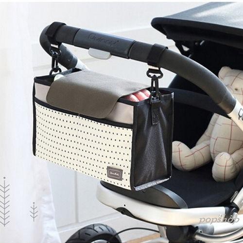 OSP-Pram Baby Changing Stroller Buggy Storage Pushchair Bag Bottle Cup ...