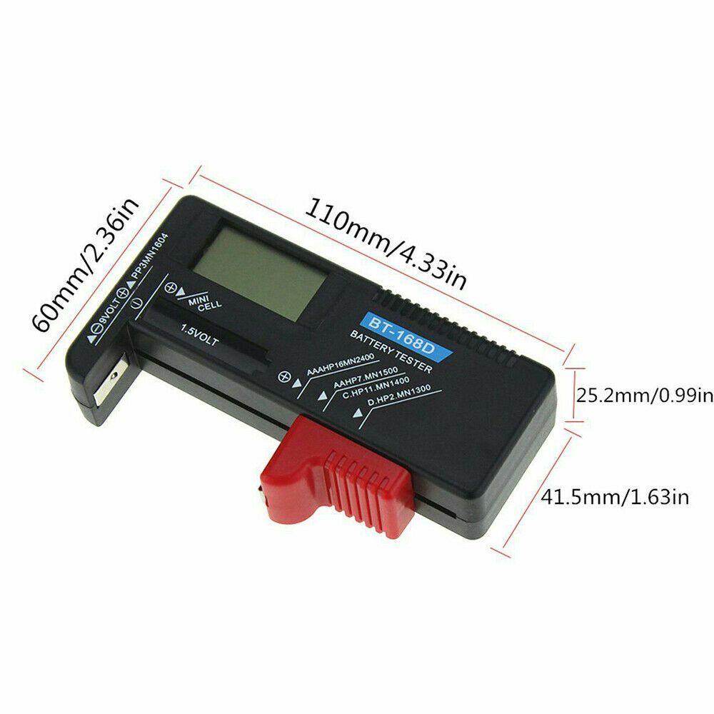 YNATURAL AAACD9V1.5V Battery Volt Tester Button Cell Voltage Checker ...