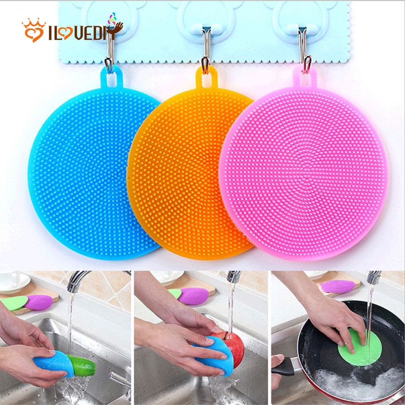 Multifunctional Dish Washing Sponge Scrubber Cleaning Cleaner Brush ...