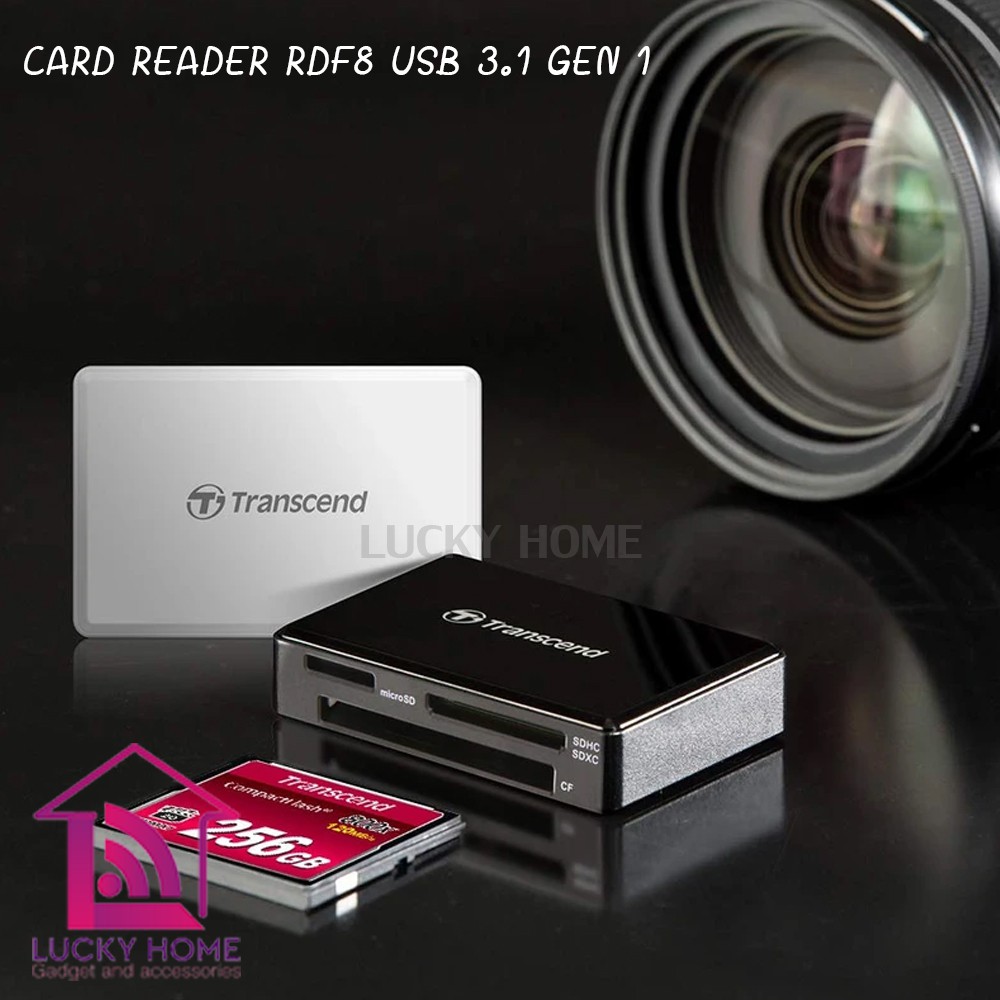 TRANSCEND CARD READER RDF8 USB 3.1 GEN 1 ประกันศูนย์ 2 ปี | Shopee Thailand