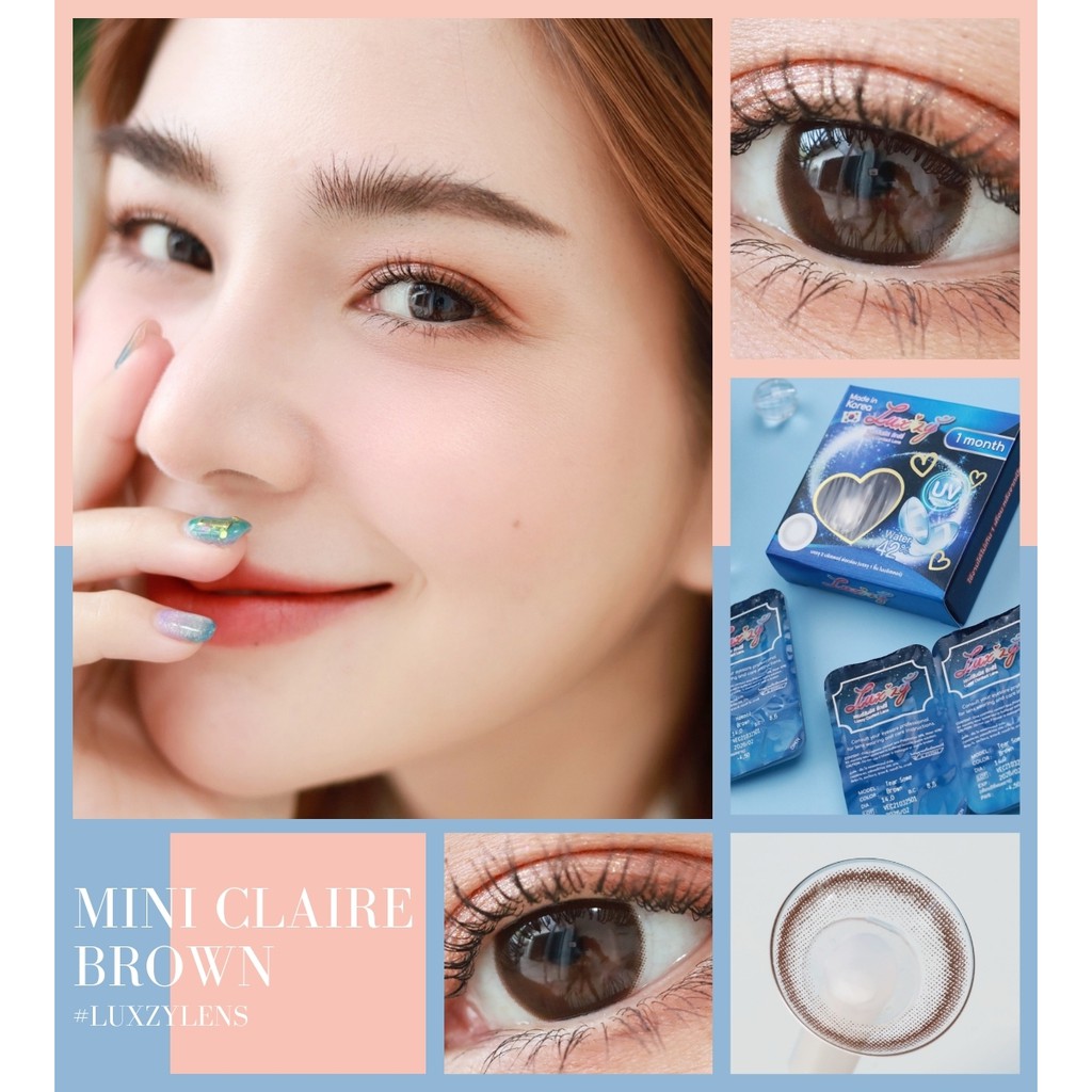 Mini Claire สีน้ำตาลเนียนเป็นธรรมชาติ - luxzylens_official - ThaiPick