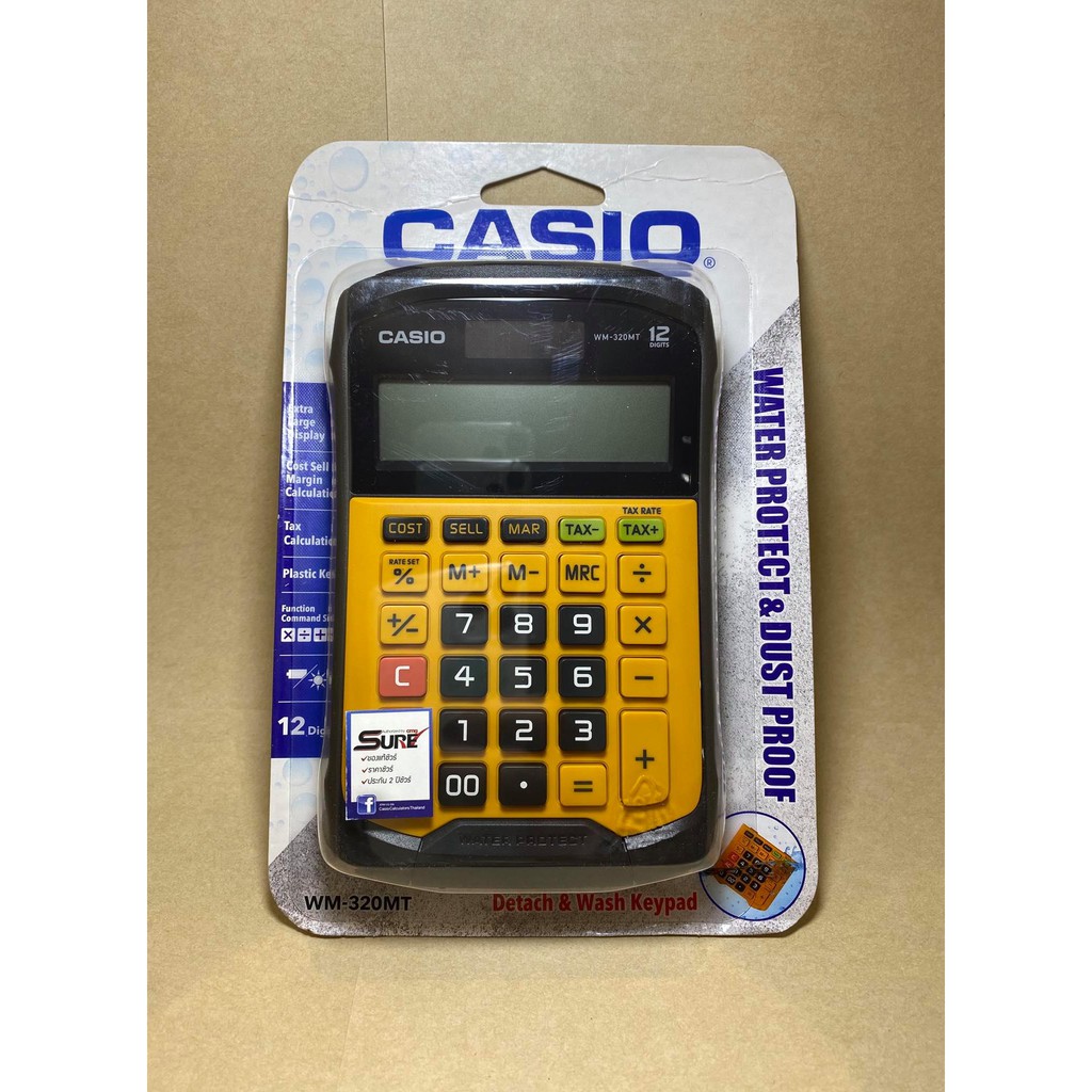 เครื่องคิดเลขกันน้ำ Casio WM-320MT / WD-320MT / WD-220MS ของแท้100% รับ ...