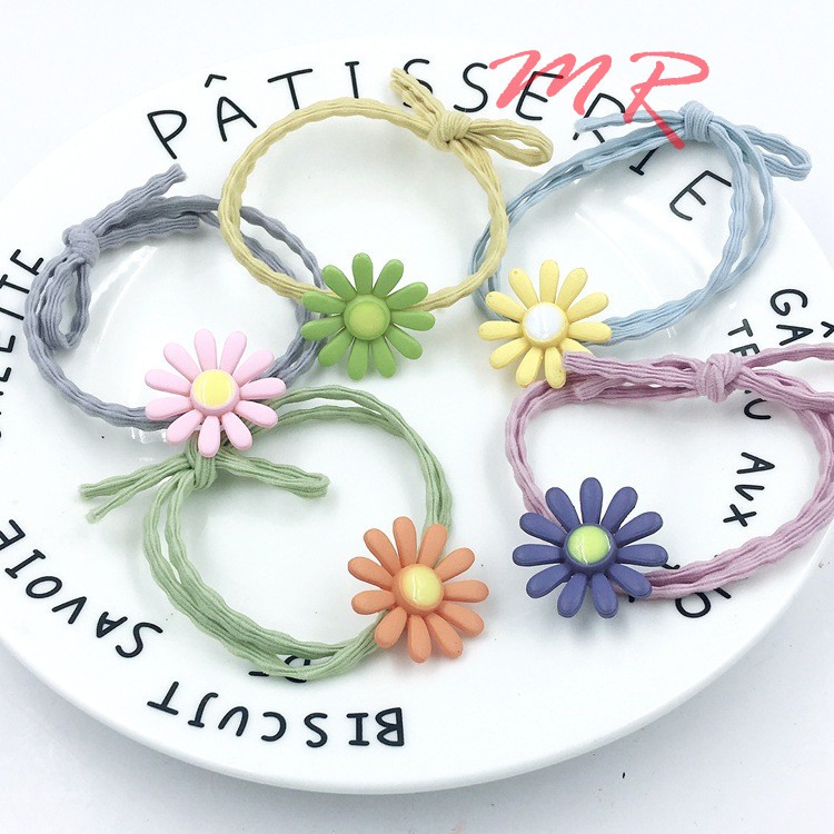 MR shopee ทุกสี1บาท ยางรัดผมลายดอกไม้ดอกเดซี่ สไตล์เกาหล - mr_bkk ...