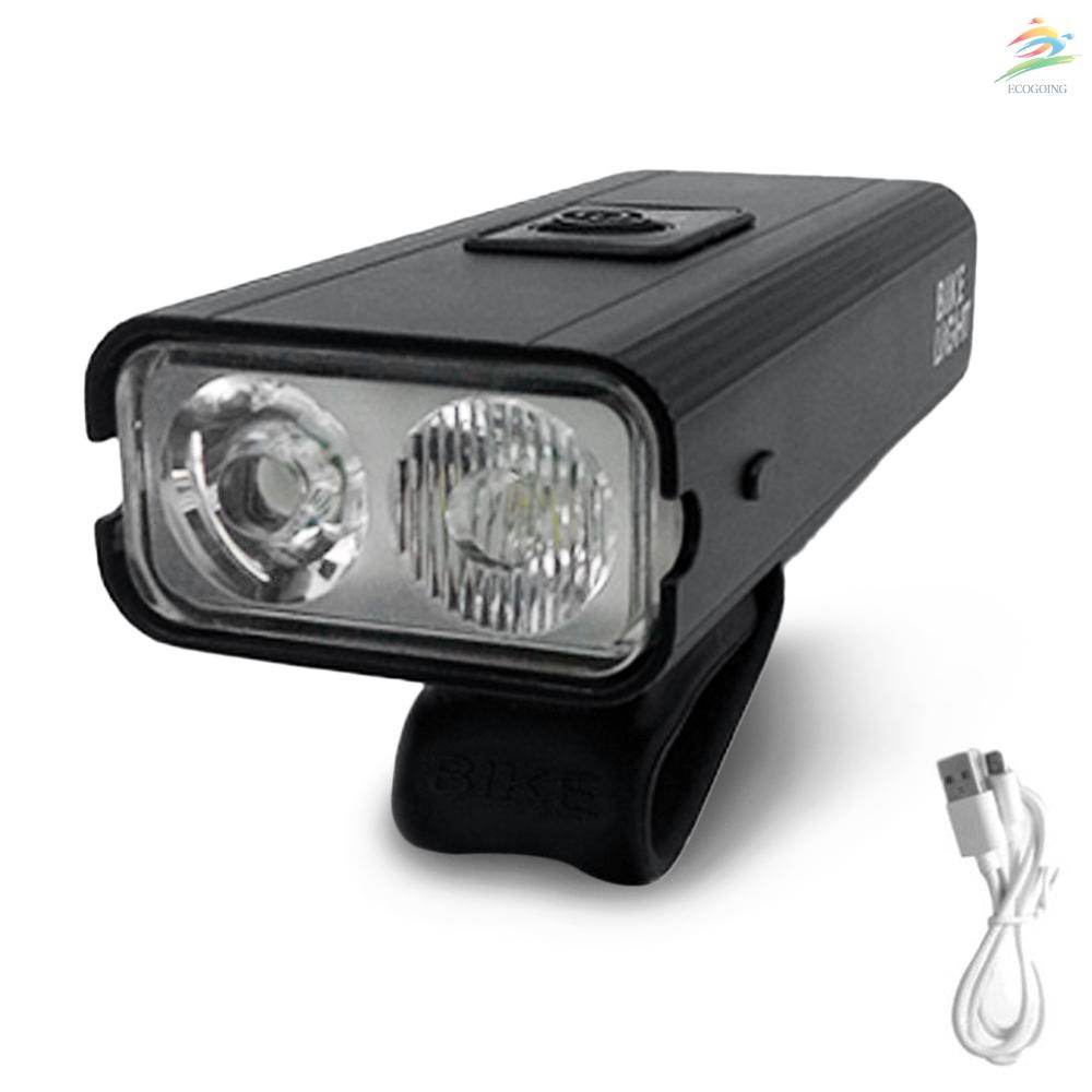 Ecogoing LED Bicycle Light USB Rechargeable Power Display Mountain Road ...
