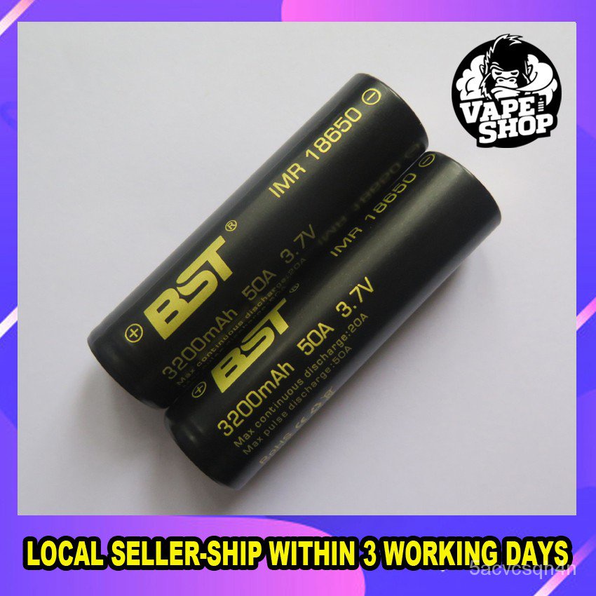 2021BST IMR 18650 3200mAh 50A High Drain Rechargable Battery Original Quality2022 ahYq ...