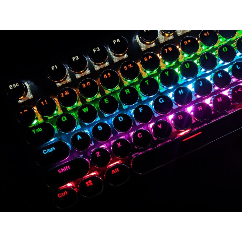 สินค้าพร้อมส่ง Keyboard Gaming ปุ่มทรงกลม Blue Switch RGB - hcj0num31x ...