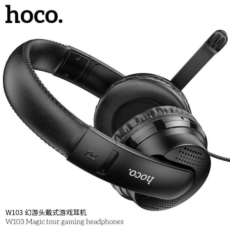 Hoco W103 Gaming Headphones หูฟังครอบหู มีไมค์ ฟังเพลงได้ คุยโทรศัพท์ ...