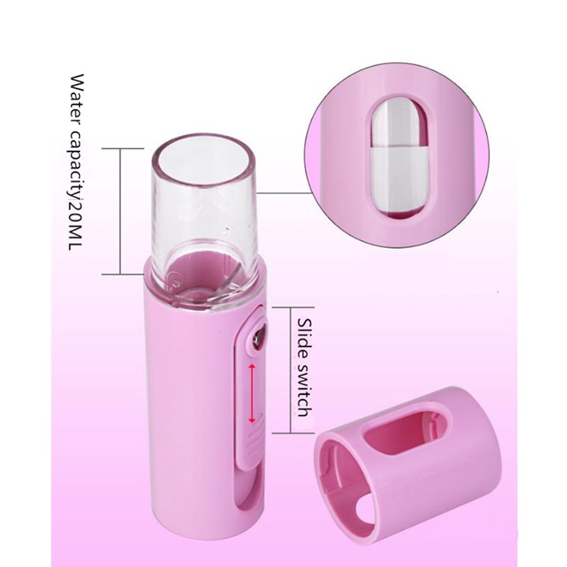 เครื่องทำให้แฉะ Portable Nano Spray Meter Facial Face Mist Handy ...