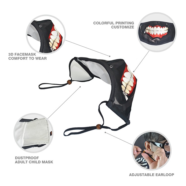 Anime Halloween birthday party cosplay mask custom made party favors ...