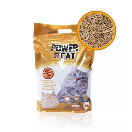 POWER CAT ทรายเต้าหู้ ORGANIC ทรายแมวเต้าหู้พาวเวอร์แคท - tong050128 ...