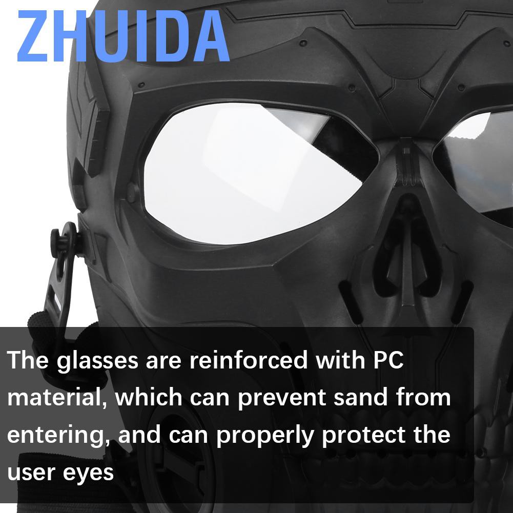 Zhuida Mechanical Skull Fan Face Shield Cosplay Prop Outdoor Sports ...