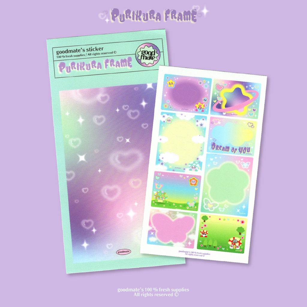 Goodmate Purikura Frame Sticker สติกเกอร์ไดคัท - goodmatestore - ThaiPick