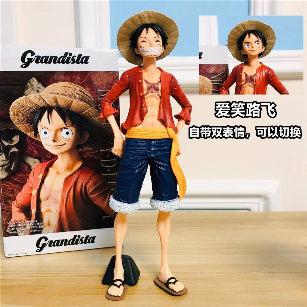 model luffy ราชาโจรสลัดลูฟี่ One Piece รักหัวเราะ Lufei มือทำรูปแบบการตกแต่ง solon esro ตุ๊กตาอะ ...